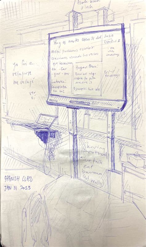 Sketch Of A Classroom Sketches Art A Classroom