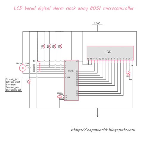 WORLD OF EMBEDDED LCD Based Digital Alarm Clock
