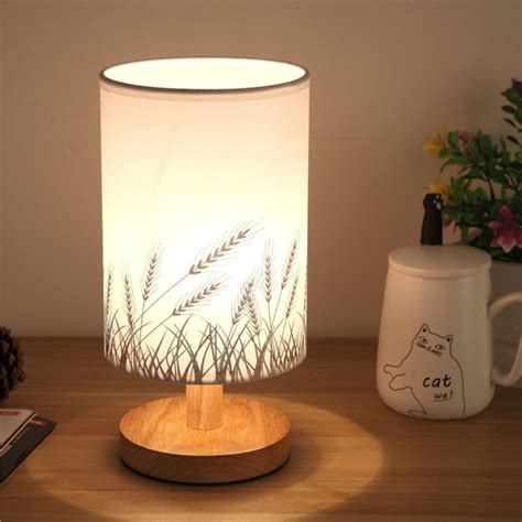 북유럽 나무 Led 테이블 조명 침실 침대 옆 테이블 램프 독서 책상 램프 거실 학습 책상 조명 크기 원격 제어 밀