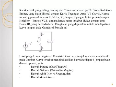 Karakteristik Transistor Pptx