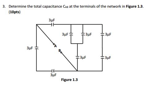 Solved Determine The Total Capacitance C Ab At The Terminals