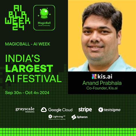 Ai Magicballaiweek Kisai Aibuilders Innovation Startups Bengaluru Anand Prabhala