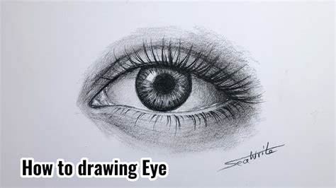 วาดเส้นแสงเงา วิธีวาดตา Drawing Eye Youtube