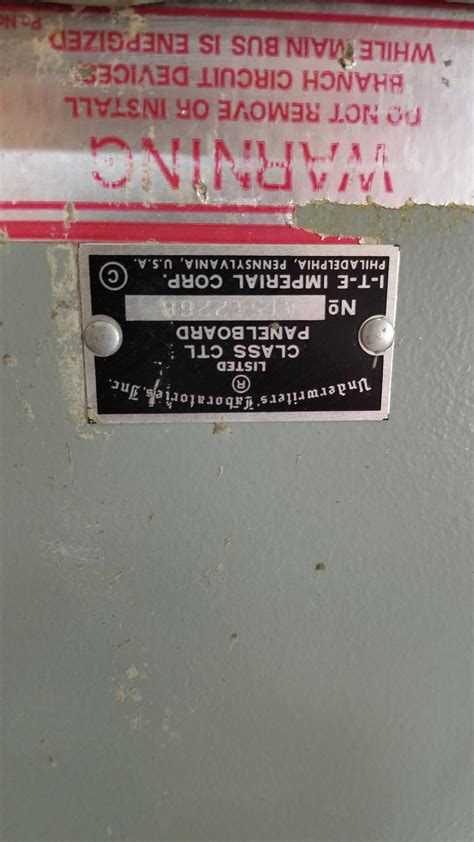Ite Nlab Panel With Breakers 400 Amp 120 208 Volt 3 Phase 4 Wire Indsurp