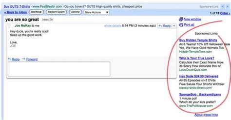 how to send gmail emails that avoid the contextual ads