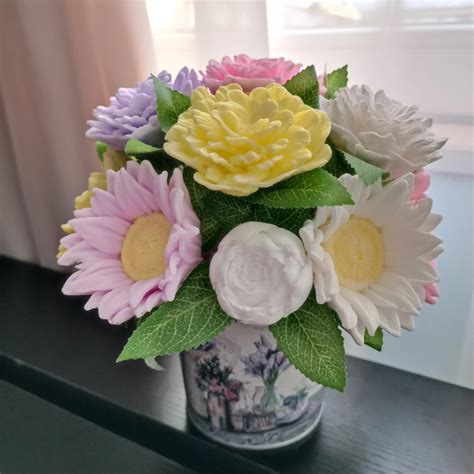 Букет от ароматни сапунени цветя Handmasters Bg