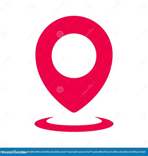 Pin Pointer Red Icon Stock Illustration Illustration Of Mark 257297401
