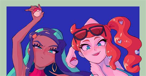 Pokemon Nessa Sonia Nessa And Sonia Bikinis Pixiv