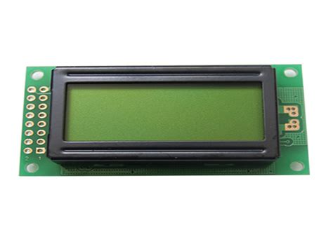 Yellow Green Dot Matrix LCD Display Module COB Type Character Lines