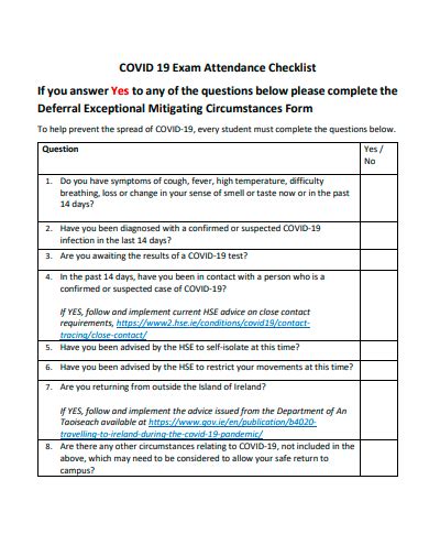 Free 14 Attendance Checklist Samples In Pdf