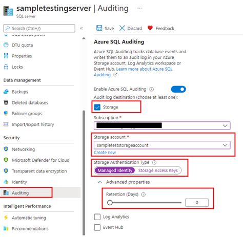 User Managed Identity Support For Auditing Sql Azure Database