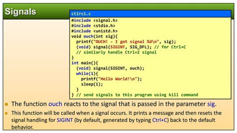 linux systems programming process communch11 processes and signals ppt
