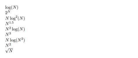 Solved Consider The Following Functions In Terms Of Order Of Chegg