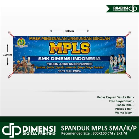 Jual Spanduk Mpls Sekolah Spanduk Keperluan Acara Sekolah Mpls Spanduk Acara Sekolah