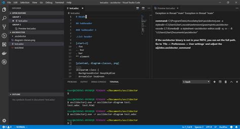 Doesnt Work With Asciidoctorj · Issue 211 · Asciidoctor Asciidoctor Vscode · Github