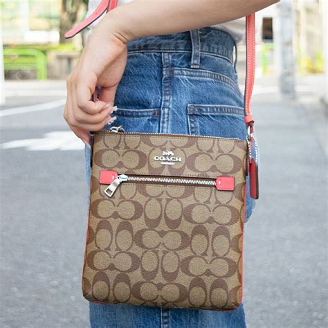 【楽天市場】コーチ バッグ レディース ショルダーバッグ アウトレット品 カーキ×タンジェリン Sig Mini Rwn File Sv B10 Cf340svb10 Coach 楽天スーパー