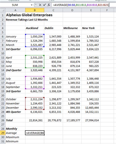 an introduction to formulas and functions in excel acuity training