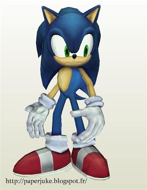 Ssbb Sonic Papercraft Papercraft Paradise Papercrafts Paper