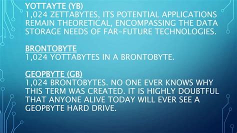 Unit Of Memory Measurement Bit Bytekbmbgbtbpb Pptx Data