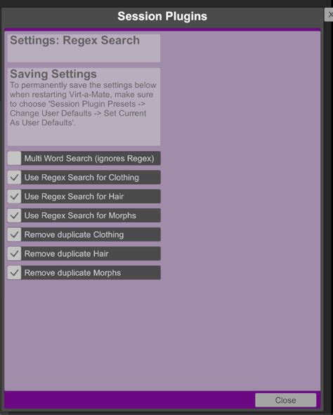 Regex Search Clothing Hair Morphs And Remove Duplicate Morphs Paid