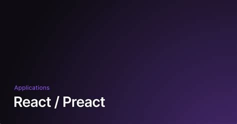 React Preact Coollabs