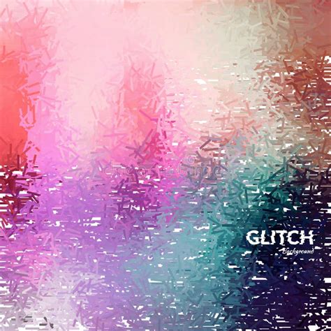 Abstract Glitch Textured Background Corrupted Vector Image Stock Vector Illustration Of