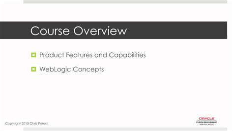 Learn Oracle Weblogic 12c Essentials Introduction Youtube