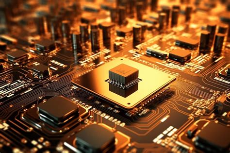 Premium Ai Image Abstract Computer Technology Design With Circuitry