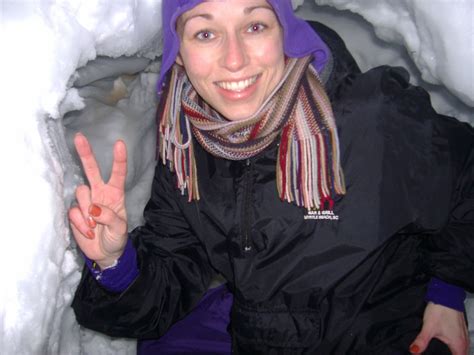 In Side An Igloo Happy To Go Out And Get The Shots Needed ~hugs