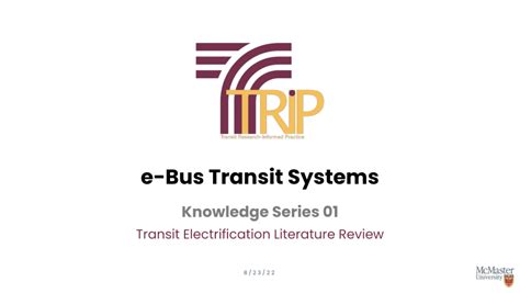 Pdf E Bus Transit Systems Knowledge Series 01 Transit Electrification Literature Review