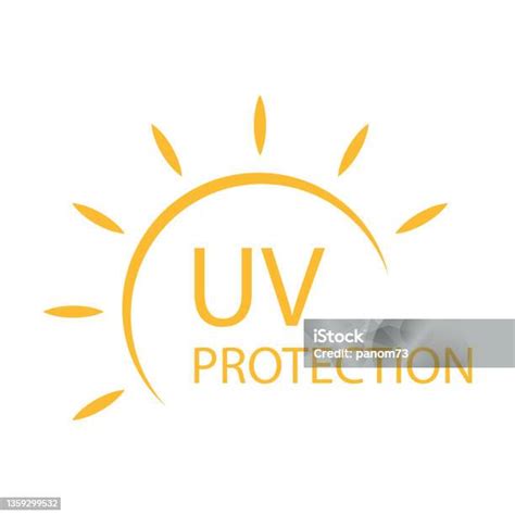 Vektor Ikon Radiasi Uv Simbol Sinar Ultraviolet Surya Untuk Desain