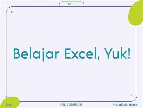 Belajar Excel Dengan Fungsi IS