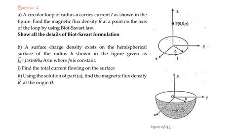 Solved Question A A Circular Loop Of Radius A Carries Chegg Com