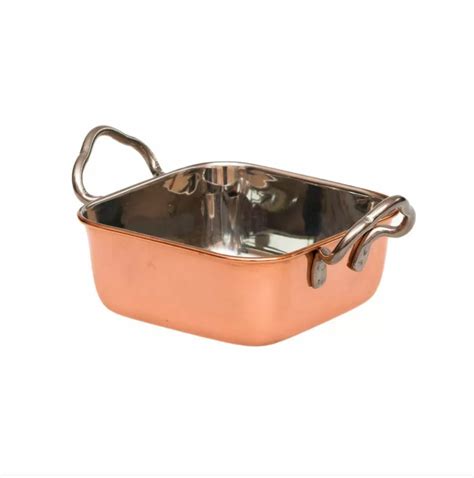 Сковорода для подачи 110 110 40 мм нержавейка с медным напылением P L Proff Cuisine купить в