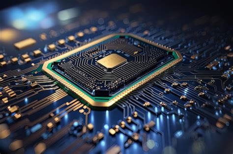 Premium Ai Image Security Microchip Background Tech Texture