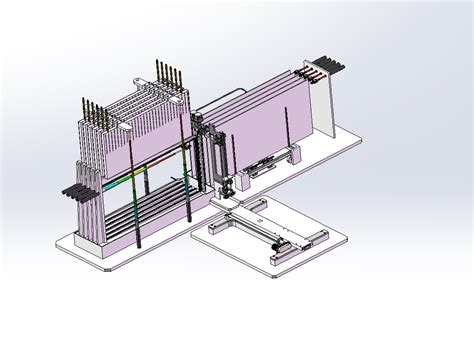 钢化玻璃加工用清洗干燥装置 SOLIDWORKS 2018 模型图纸下载 屿双网