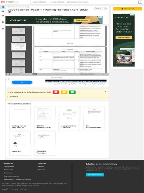 0893 science paper 1 marking scheme april 2023 pdf plate tectonics