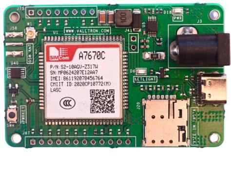 A7672s 4g Lte2g Module Development Board Without Gnss Valetron Systems