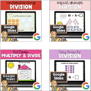 Division GOOGLE SLIDES Bundle Digital Learning By Let S Talk Teaching