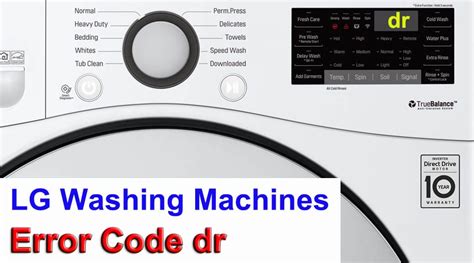 Lg Washer Error Code Dr