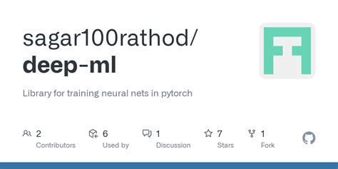 Github Sagar100rathoddeep Ml Library For Training Neural Nets In