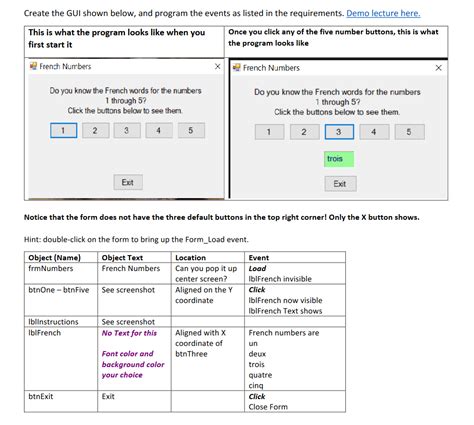 Solved Create The GUI Shown Below And Program The Events As Chegg