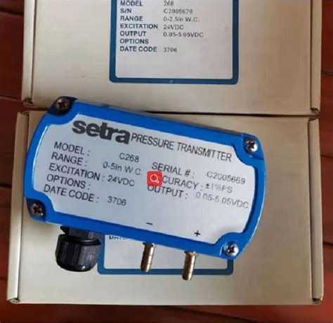 Setra 268 Series Explosion Proof Differential Pressure Sensor