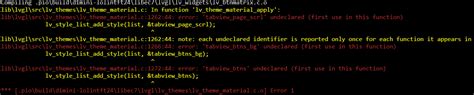Dev Lv Theme Material C Fails To Compile In Specific Case Issue Lvgl Lvgl GitHub