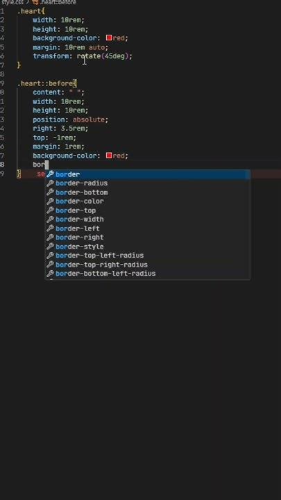 Heart Shape Using Html And Css Html Css3 Web Coding Programming Webdevelopment Youtube