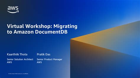 Best Practices For Migrating To Amazon Documentdb Aws Virtual Workshop