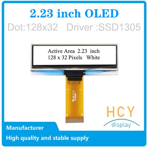 Popular 2 23 Inch Oled Display Screen With 128x32 Resolution And Ssd1305 Driver Ic China Oled