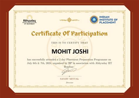 Mohit Joshi On Linkedin I Recently Had The Pleasure Of Participating In The Attended Placement
