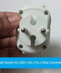 Multi Socket Plug Adapter AC Power Socket AC V A Pin Power Plug To Way Point Socket