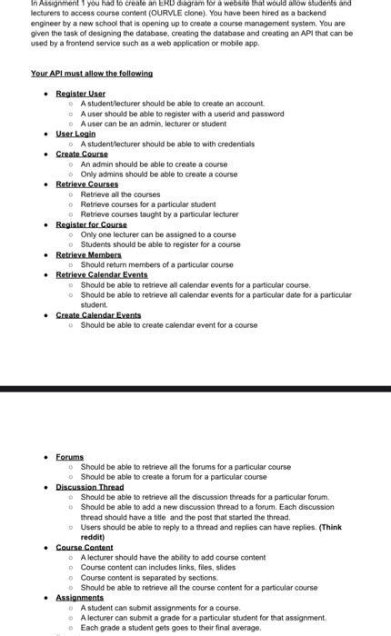 solved in assignment f you had to create an erd diagram for